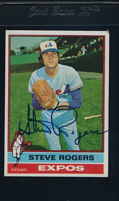 1976 Topps #71 Steve Rogers Expos Signed Auto *4929 | eBay