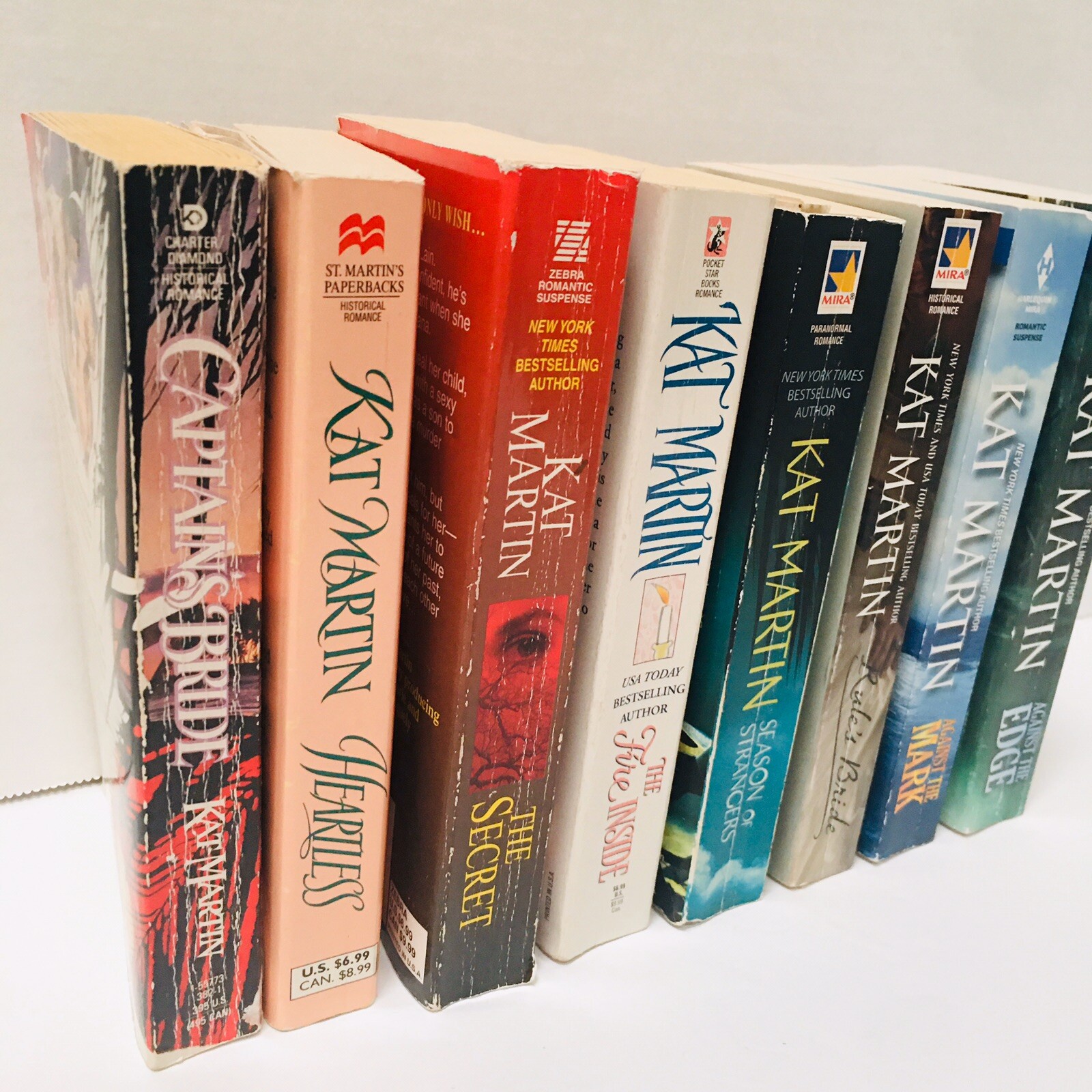 Kat Martin Books Lot Of 8 Historical Suspense Paranormal Romance Random ...