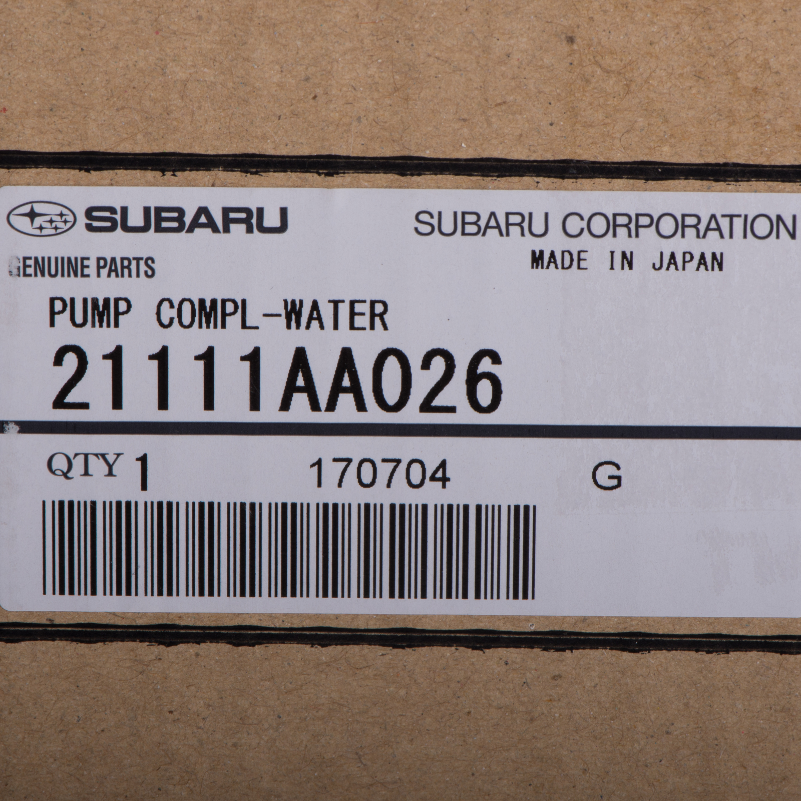 OEM GENUINE NEW 2002-2004 Subaru Impreza WRX Engine Water Pump EJ205 ...