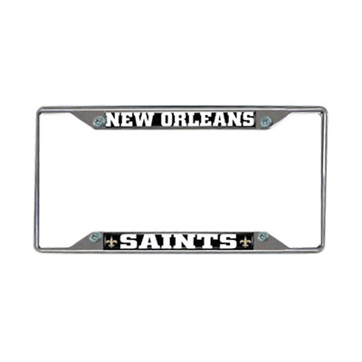 New Orleans Saints Chrome License Plate Frame Universal Size Football ...