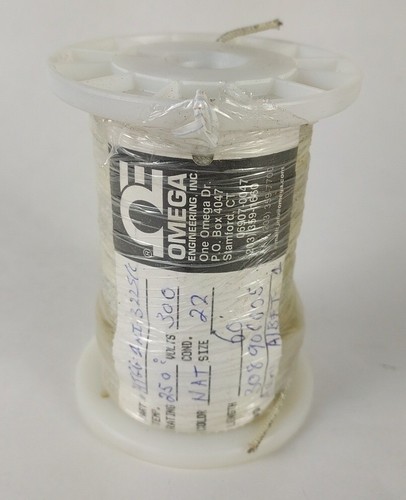 OMEGA ENG. HTGG-1NI-322S/C High Temp Wire 22 Gauge Glass Fiber Wrap ...