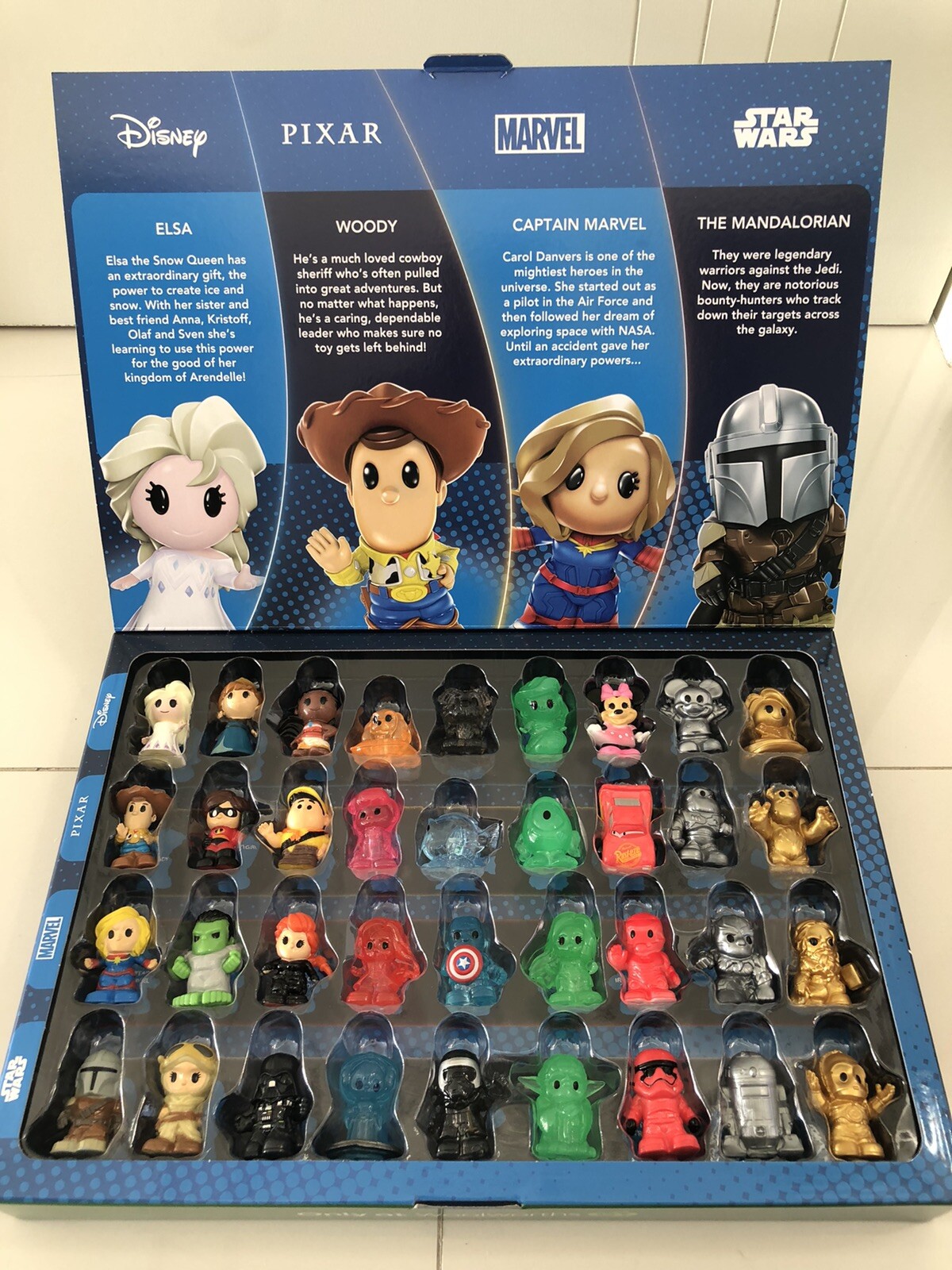 Woolworths Disney+ Ooshies Full Complete Set of 36 with Collectors Case ...