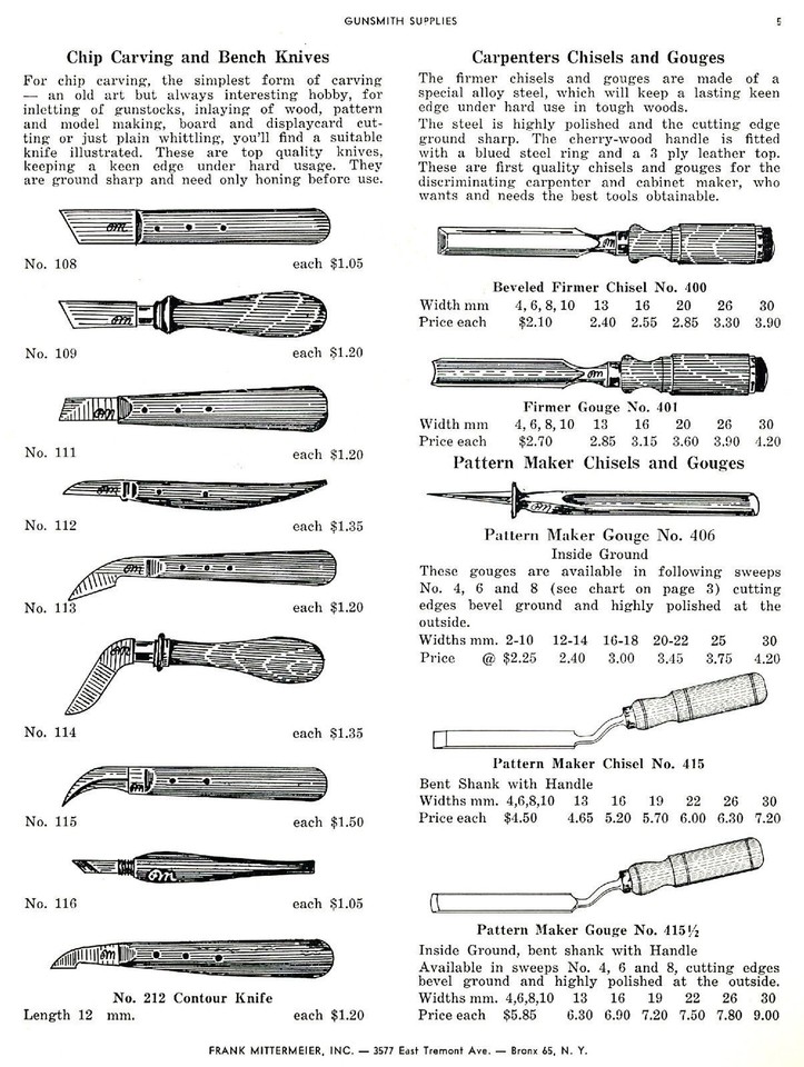 Frank Mitermeier Gunsmith Tools 1964 | eBay