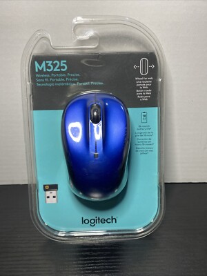 Logitech M325 Laser Wireless Mouse Blue /black New Sealed 🔥 97855080592 ...