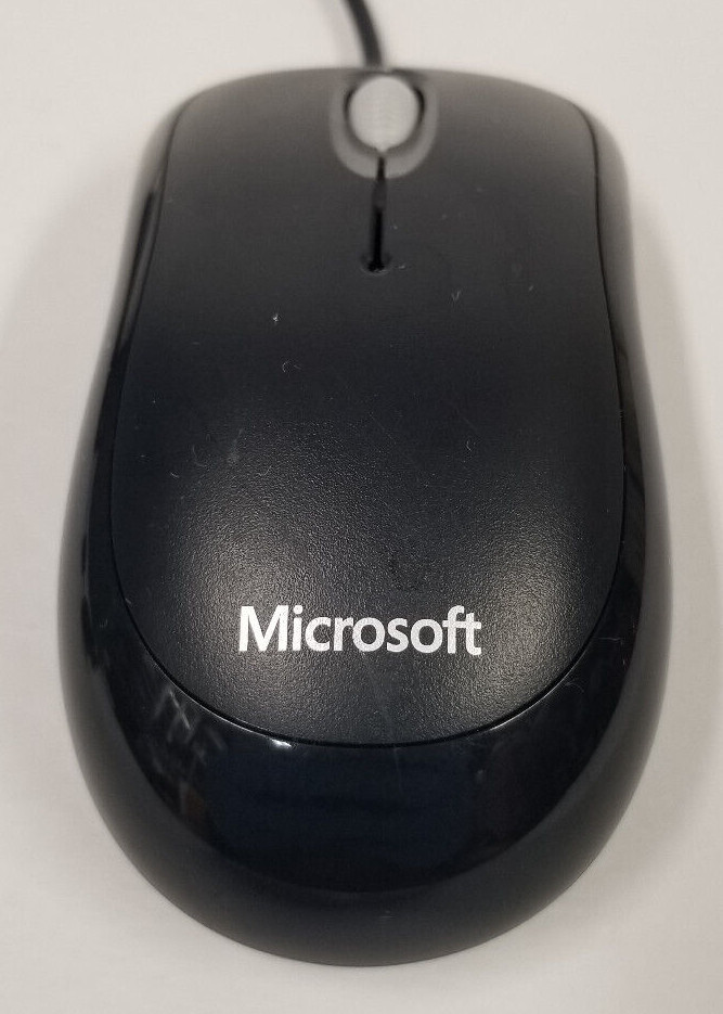 Microsoft Basic Optical Mouse v2.0 wired USB TESTED black X821908-002 ...