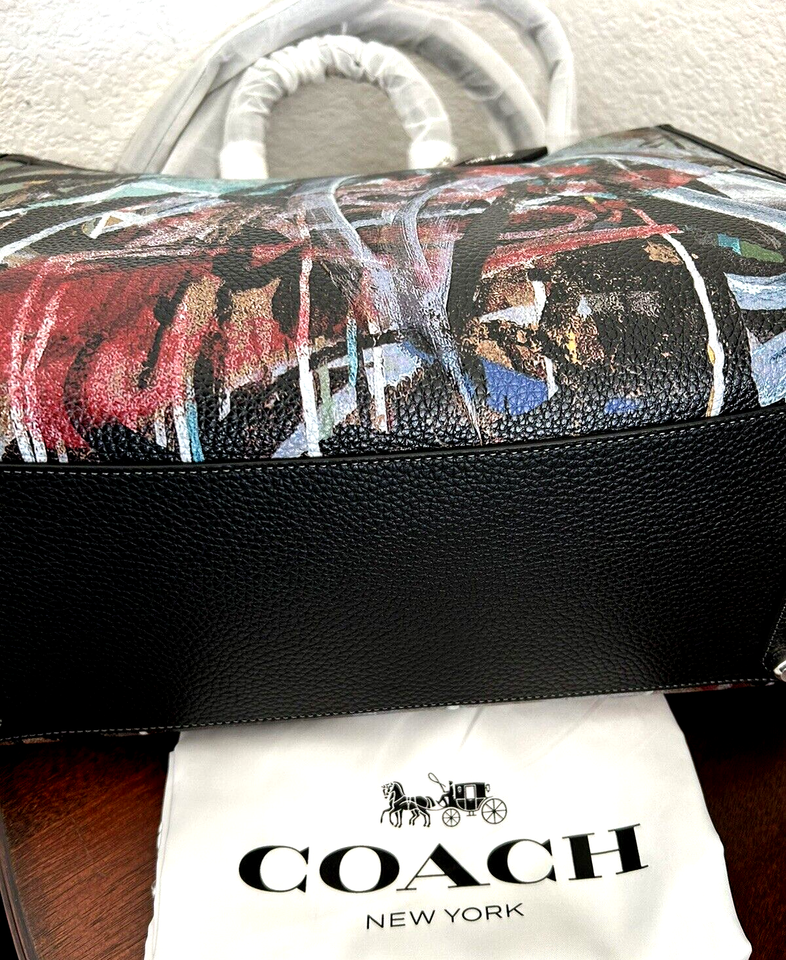 Coach Mint X + Serf Black & Silver Graffiti Large Rogue 39 Original ...