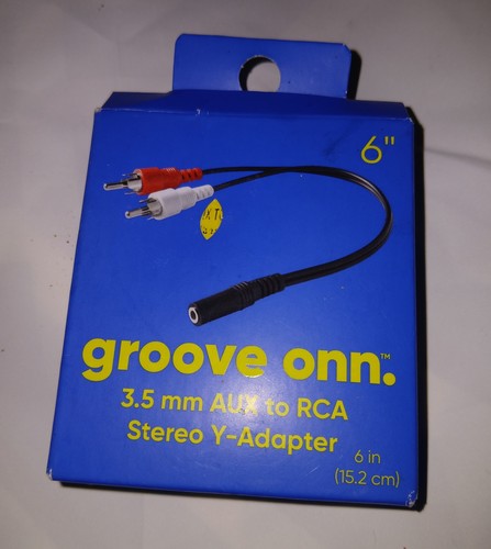 Groove Onn 3.5 mm 6" AUX to RCA Stereo Y-Adapter NIB 681131310628| eBay