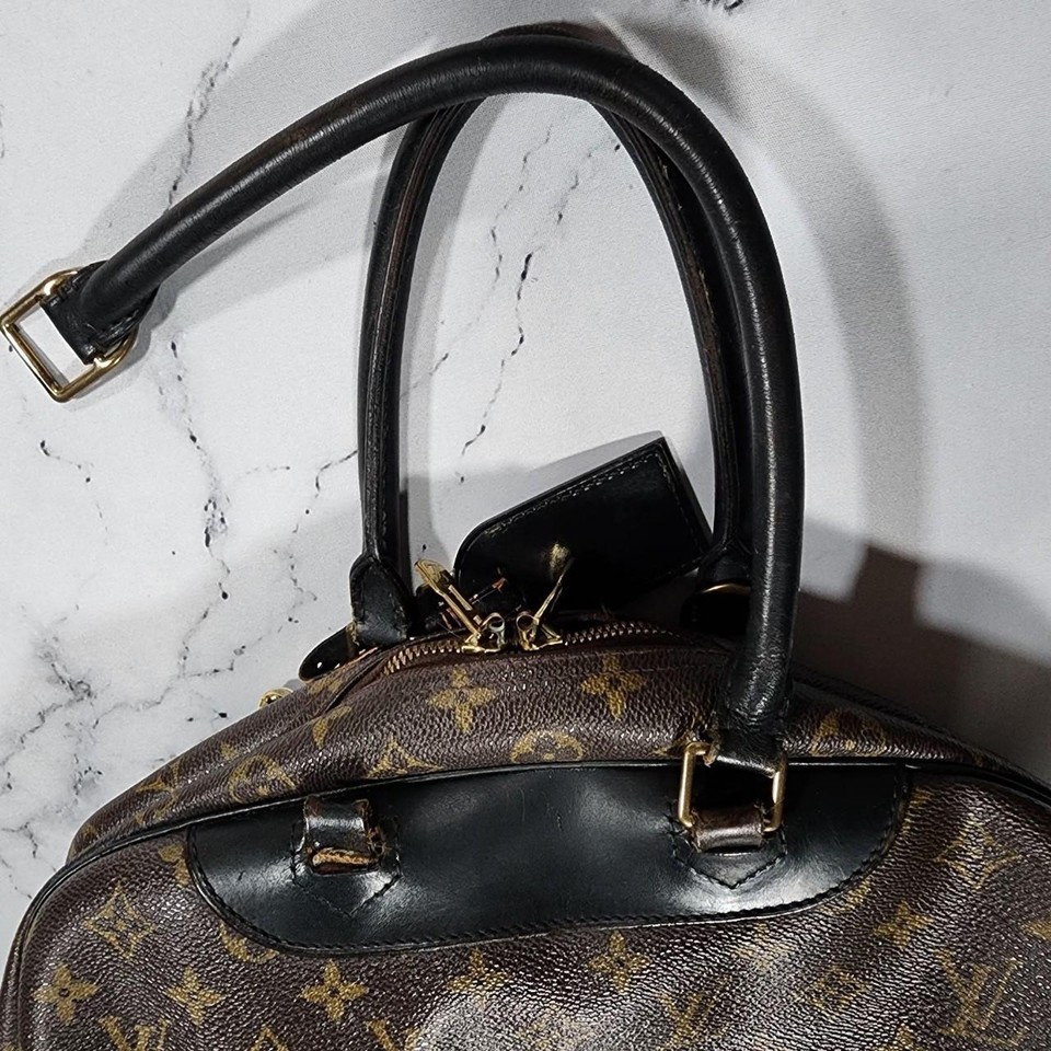 Authentic Louis Vuitton Deauvulle Monogram Bag Luggage Travel Tag Pre ...