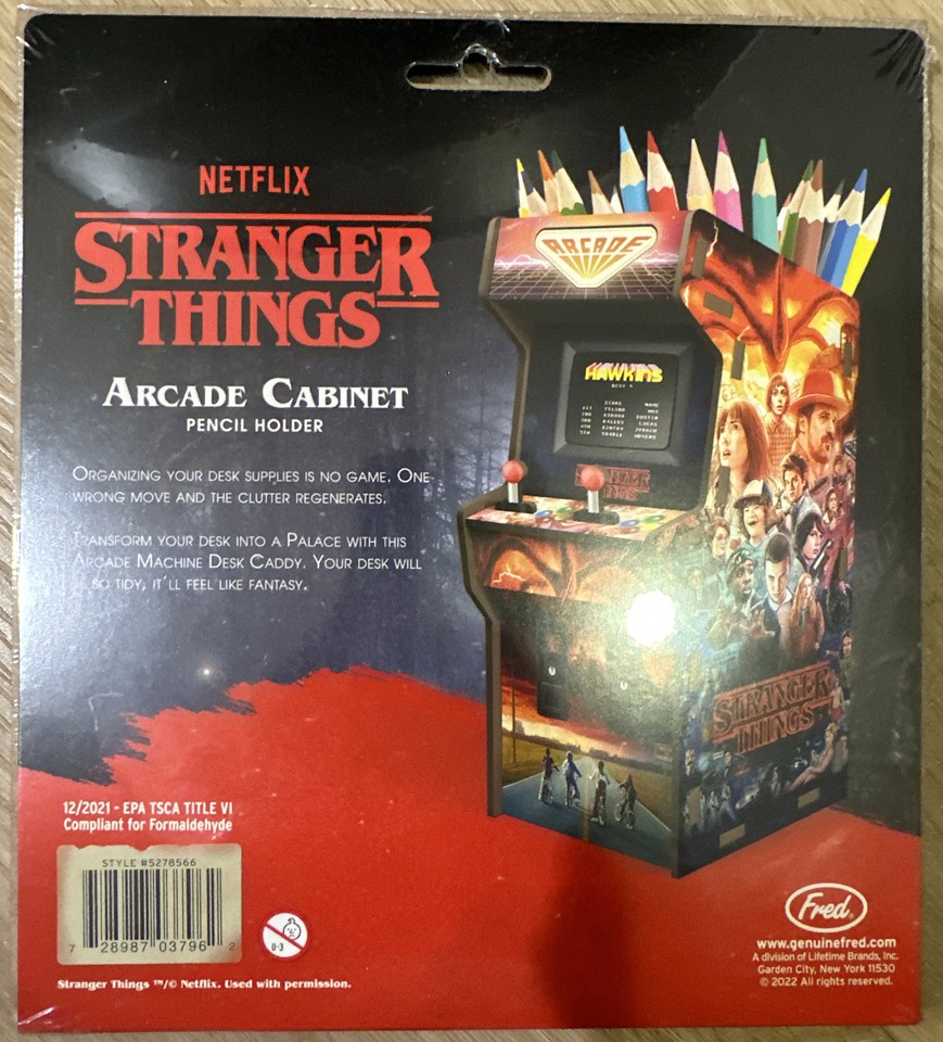 BRAND NEW! Stranger Things Arcade Cabinet Pencil Holder | eBay