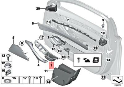 Genuine BMW Hybrid M5 5 F10 F11 F18 518d Left Recessed Grip Black ...