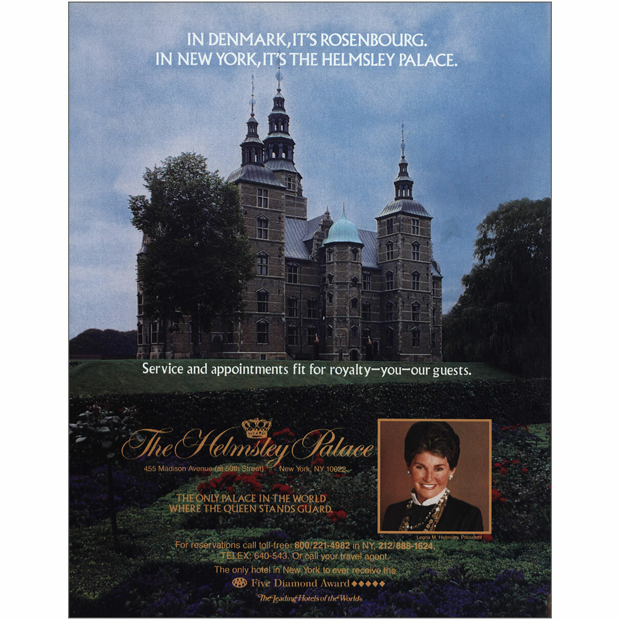 1989 Helmsley Palace: In Denmark Rosenbourg Vintage Print Ad | eBay