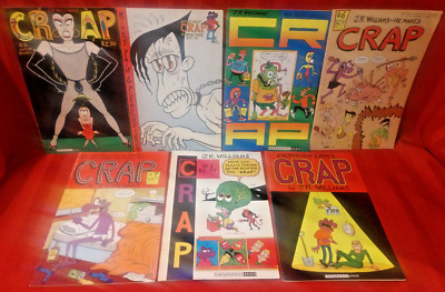 J.R. Williams' CRAP Comics Lot #1-#7 Complete Series Fantagraphics Vg ...