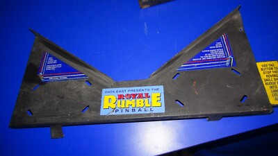 Data East ROYAL RUMBLE Pinball Machine Playfield Metal Apron ...