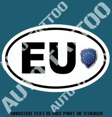 EUROPE COUNTRY CODE DECAL STICKER CAR TRUCK RALLY EURO STYLE DECLS ...