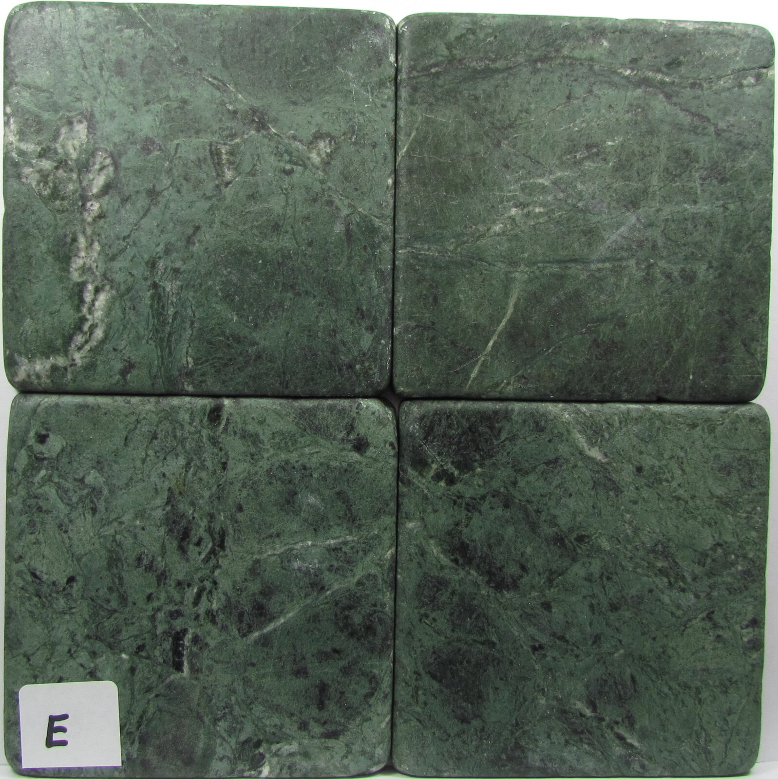 Natural Stone Ceramic Tile Marble Drink Coasters - Set of 4 -Plain 1R ...