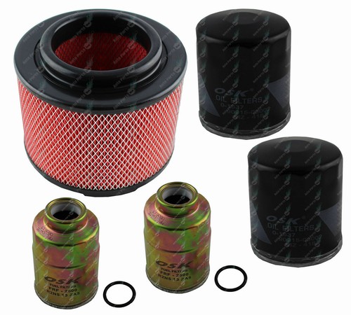 Oil Air Fuel Filter DOUBLE Service Kit Ford Ranger PJ PK Turb Diesel WL ...