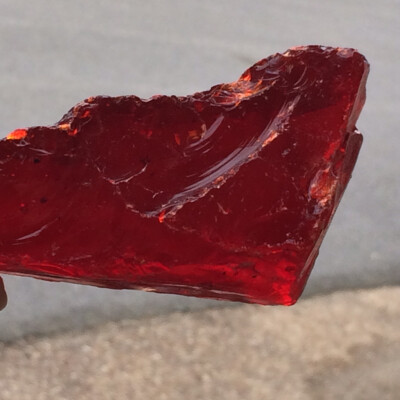 Blood Red Bulk 5 lb Slag Glass Cullet Sorcerer Stone Landscaping ...