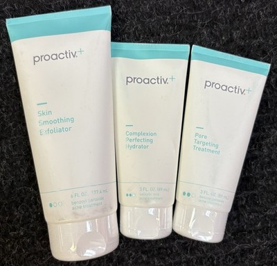 New PROACTIV PLUS 3 Piece SET Acne Treatment Full Size 6 & 3 Oz SEALED ...