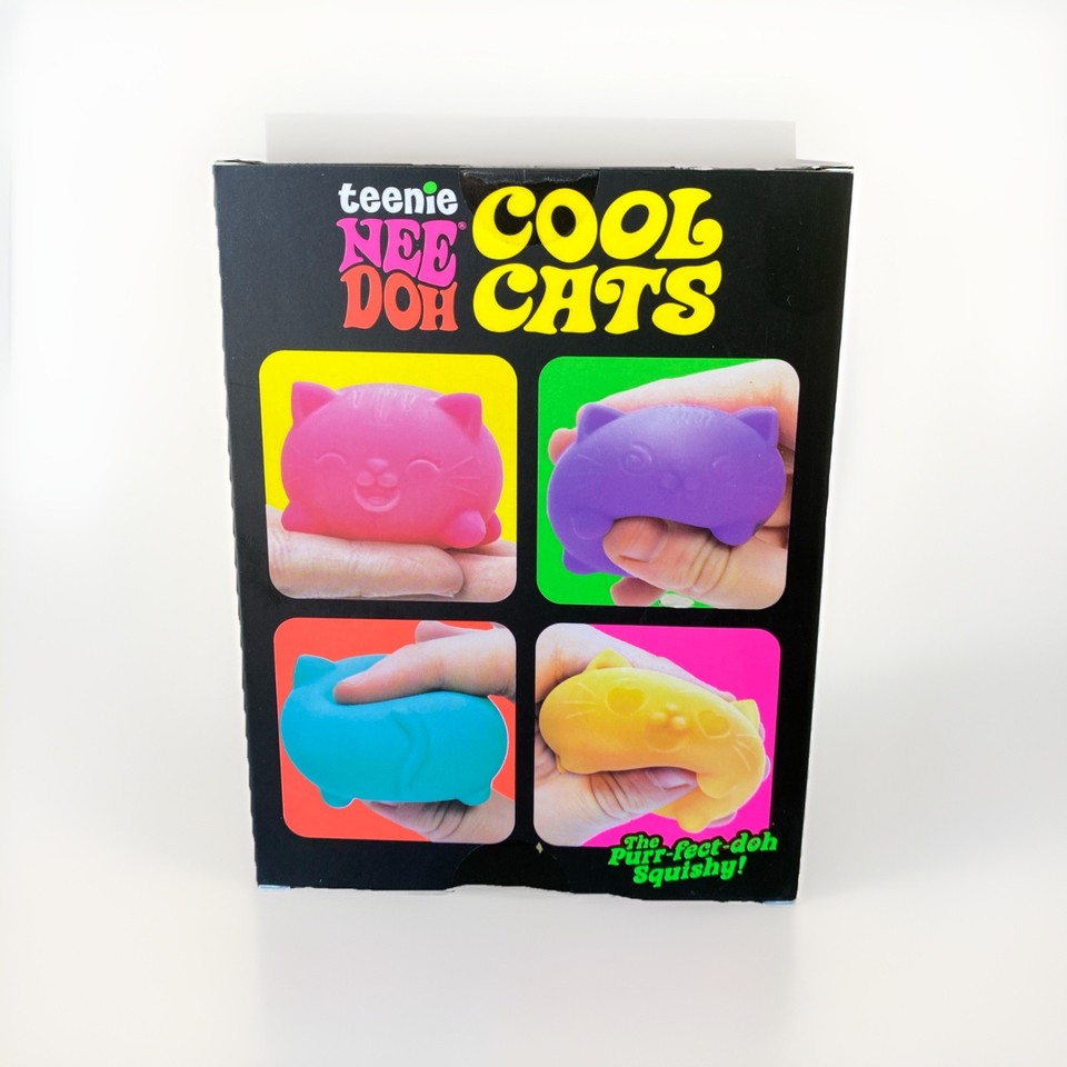 NeeDoh Teenie Cool Cats 4-Pack Squishy Toy Sensory Fidget Nee Doh BRAND ...