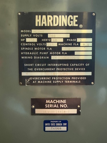 Hardinge HLV-H-EM Tool Room Lathe w/ inch/metric threading #7612 #1 | eBay