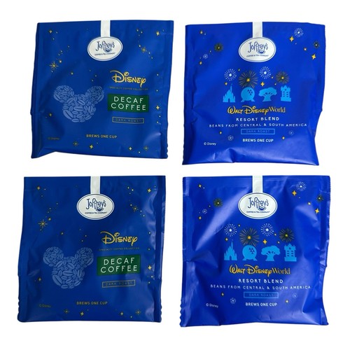 Disney Parks Joffrey Decaf & Dark Resort Roast Coffee Pods Single Brew ...