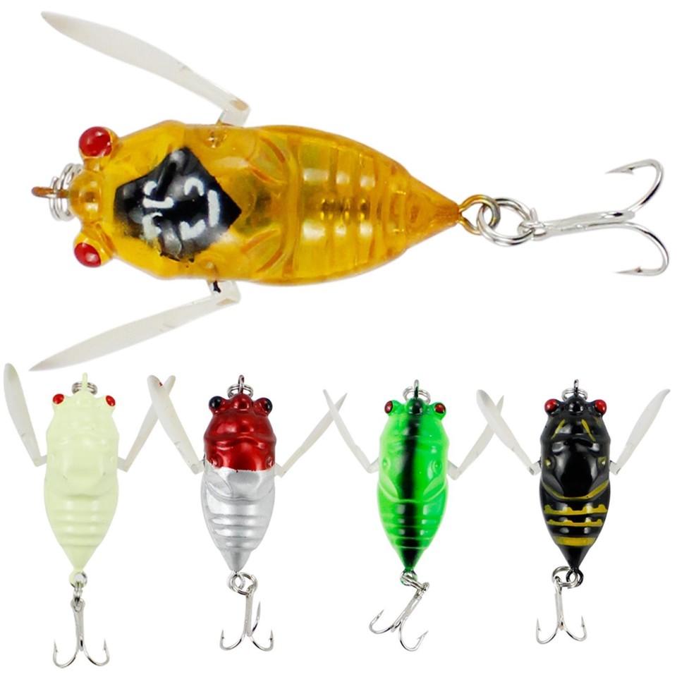 5x Fishing Lures Set Jig Professional Vivid Freshwater Fishing Tackle ...