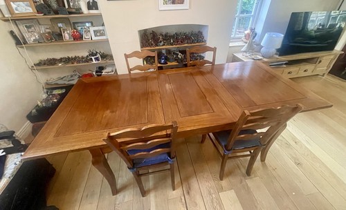 Extending Dining Table And 4 Chairs | eBay UK