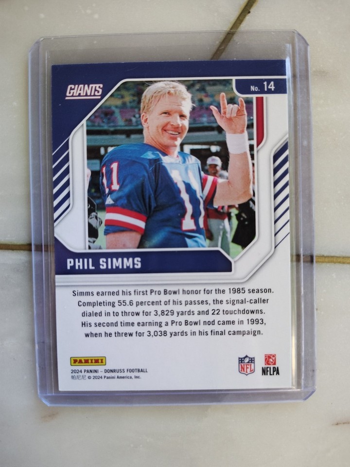 2024 Panini Donruss - Legend Series #14 Phil Simms NY Giants | eBay