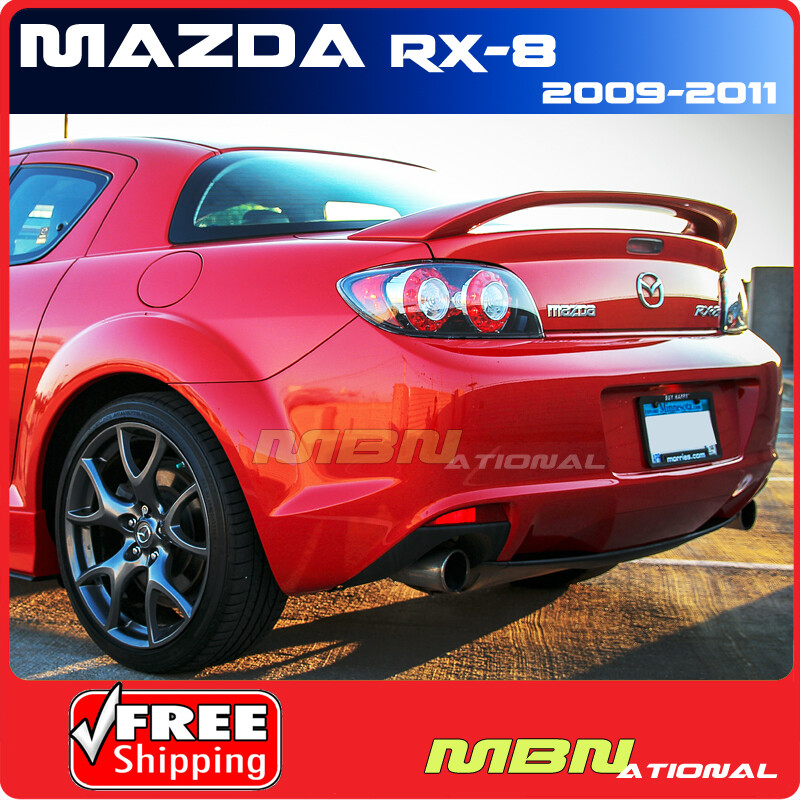 09-11 Mazda RX8 Rear Trunk Spoiler Color Matched Painted ABS 22V ...