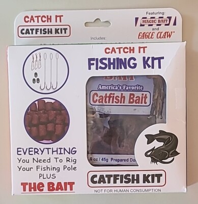 Catch It Fishing Kit - Catfish Kit - Magic Bait & Eagle Claw 10 pieces ...