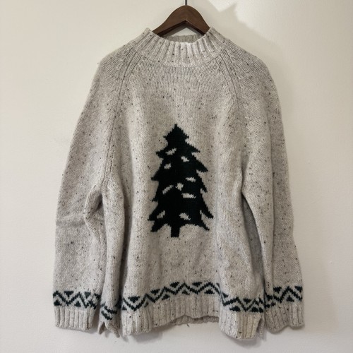 Vintage Eddie Bauer Christmas Tree 100% Wool Sweater Size XXL 1998 | eBay