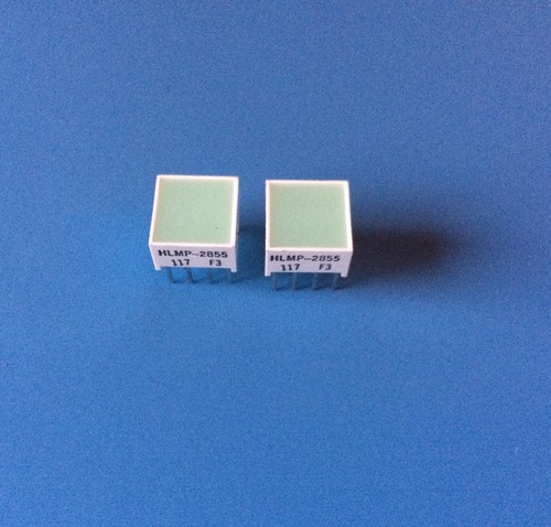 2x HLMP-2855 HEWLETT PACKARD LED Uni-Color Green 565nm 8-Pin PDIP LED ...