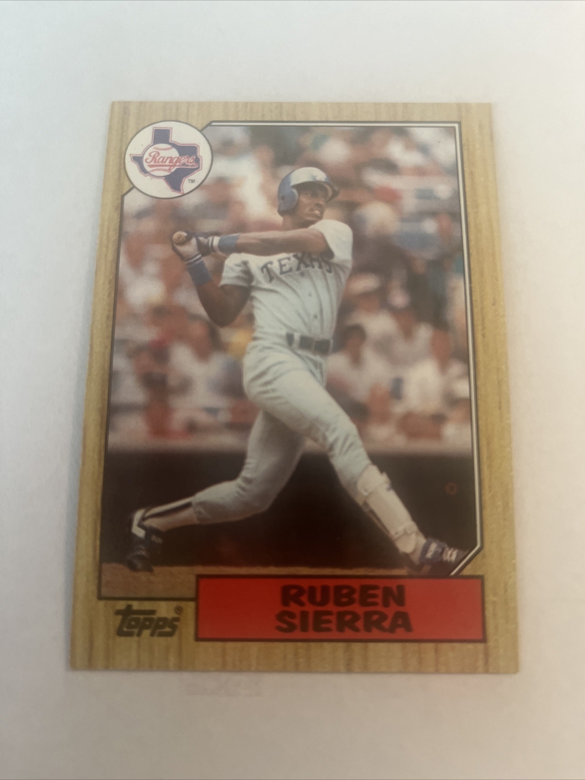 1987 Topps Ruben Sierra RC Rookie #261 Texas Rangers | eBay