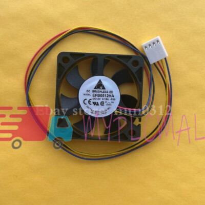 New Delta EFB0512HA-F00 5010 DC12V 0.15A 5CM 4-Pin Ball Cooling Fan | eBay