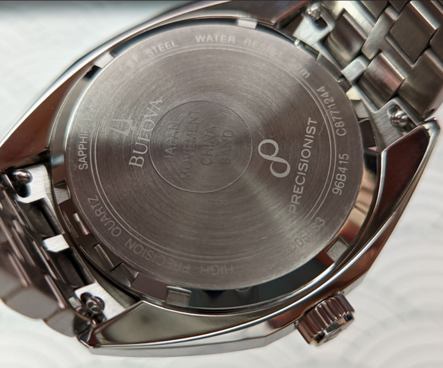 Bulova Jet Star Precisionist 96B415 Sapphire Crystal Gray Dial 262kHz ...