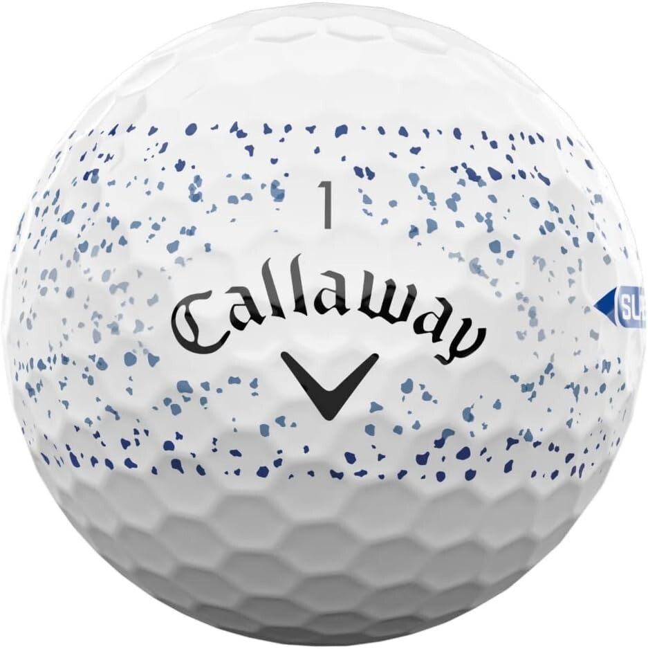 Callaway Golf Ball SUPERSOFT 25 Blue Splatter White 1 dozen 12 Balls ...