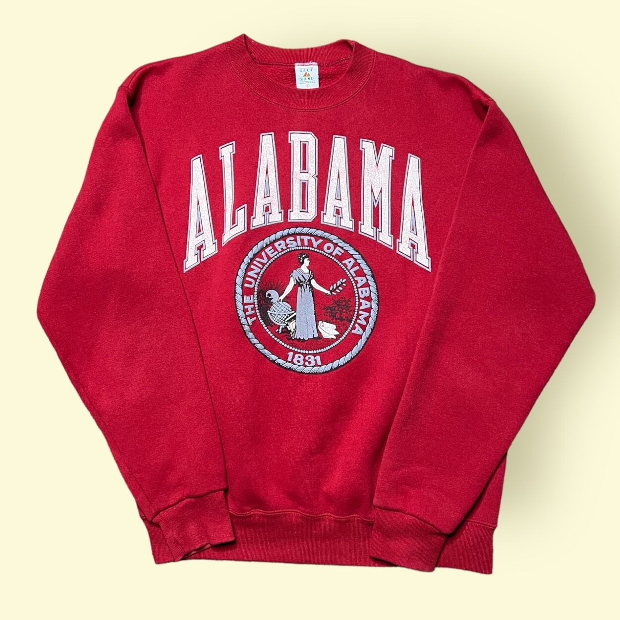 Vintage Alabama Crimson Tide 1990s Crewneck Sweatshirt Large Puff Print ...