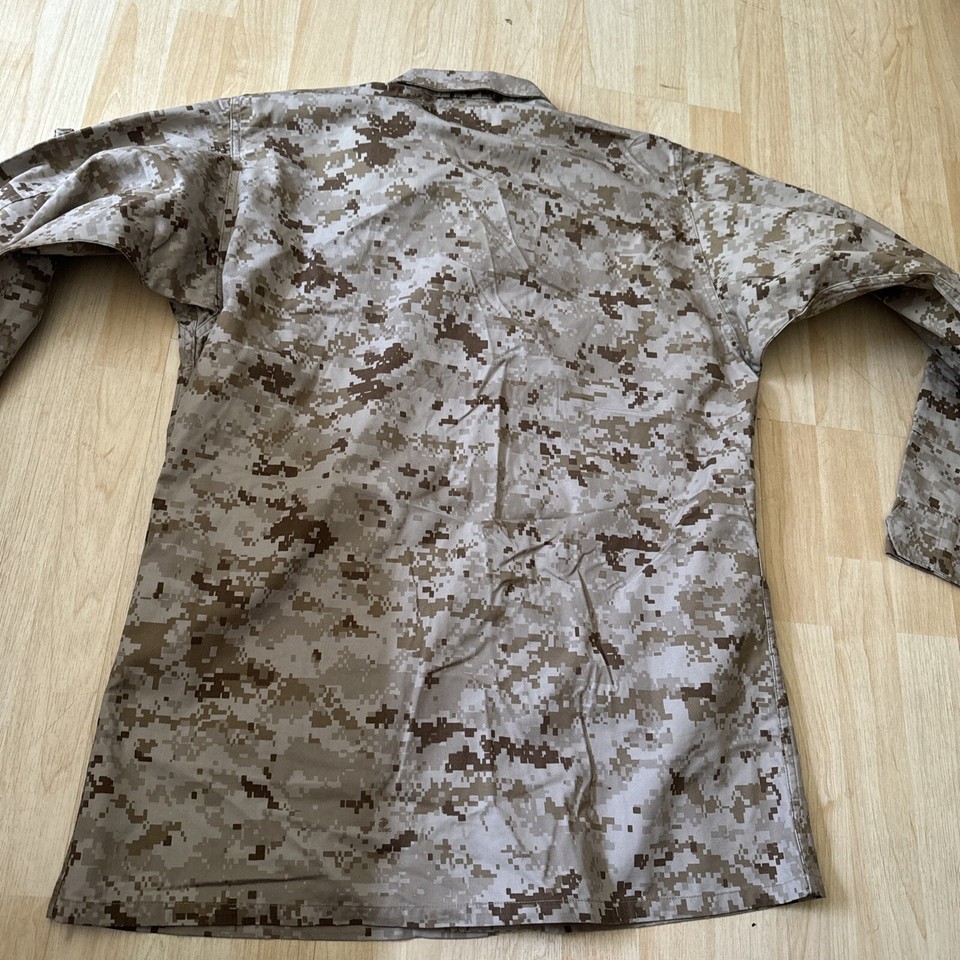 USMC Desert Marpat utilities MCCUU Size Med-XLNG Blouse Shirt ...