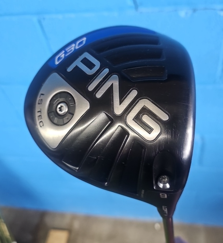 PING G30 LS TEC 9.0° DRIVER PING TOUR 65 STIFF GRAPHITE SHAFT W/HC USED ...