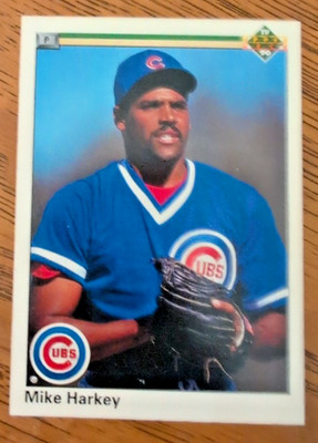 1989 Upper Deck Baseball Card #107 MIKE HARKEY Chicago Cubs ROOKIE Mint ...