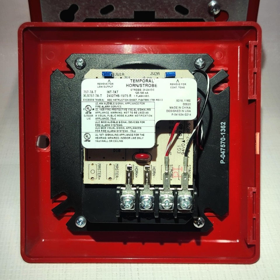 Edwards 757 Series Fire Alarm Horn Strobes 757‑7A‑T, 757-8A-T, & 757-3A ...