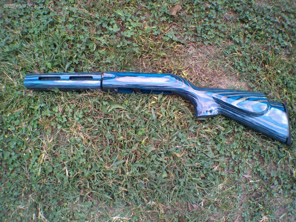 Ruger 10/22 TRAILBLAZER TAKE DOWN GLOSS BLUE 920 Wood 2 PC Stock ...