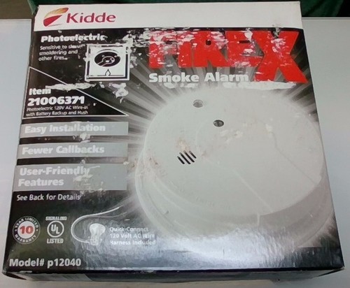 Kidde P12040 Interconnect Photoelectric Smoke Alarm - 21006371 for sale ...