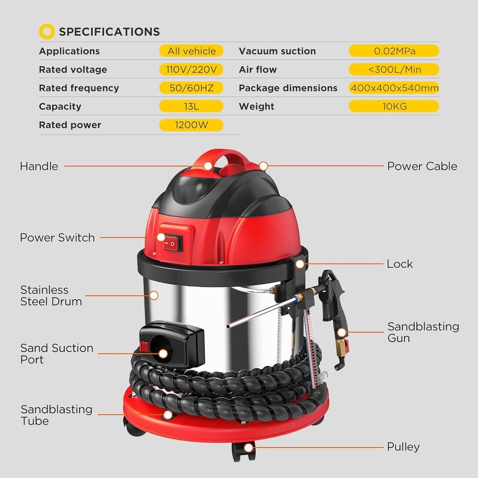 1200W Walnut Blaster Carbon Deposit Cleaner Automotive Walnut Blaster ...