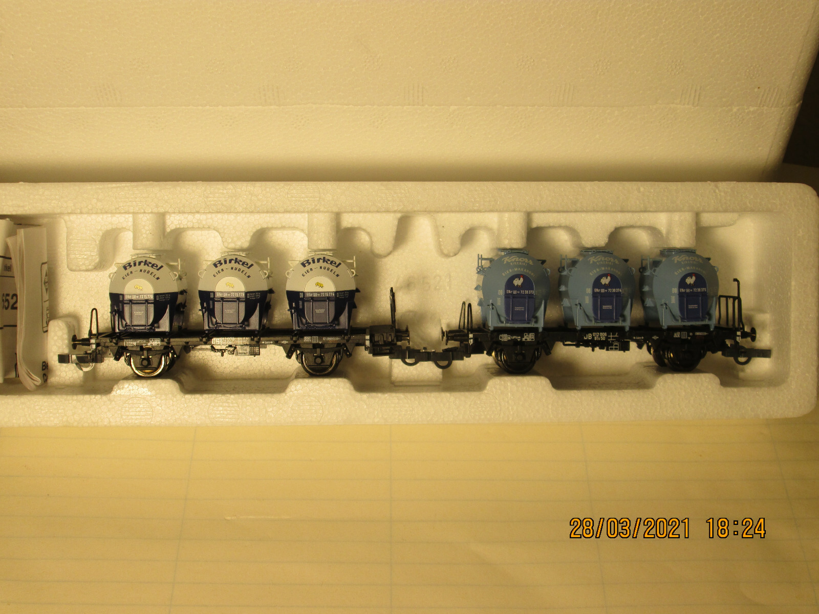 Roco H0 46521 Behältertragwagen Set, 'Knorr' 'Birkel', in OVP | eBay.de