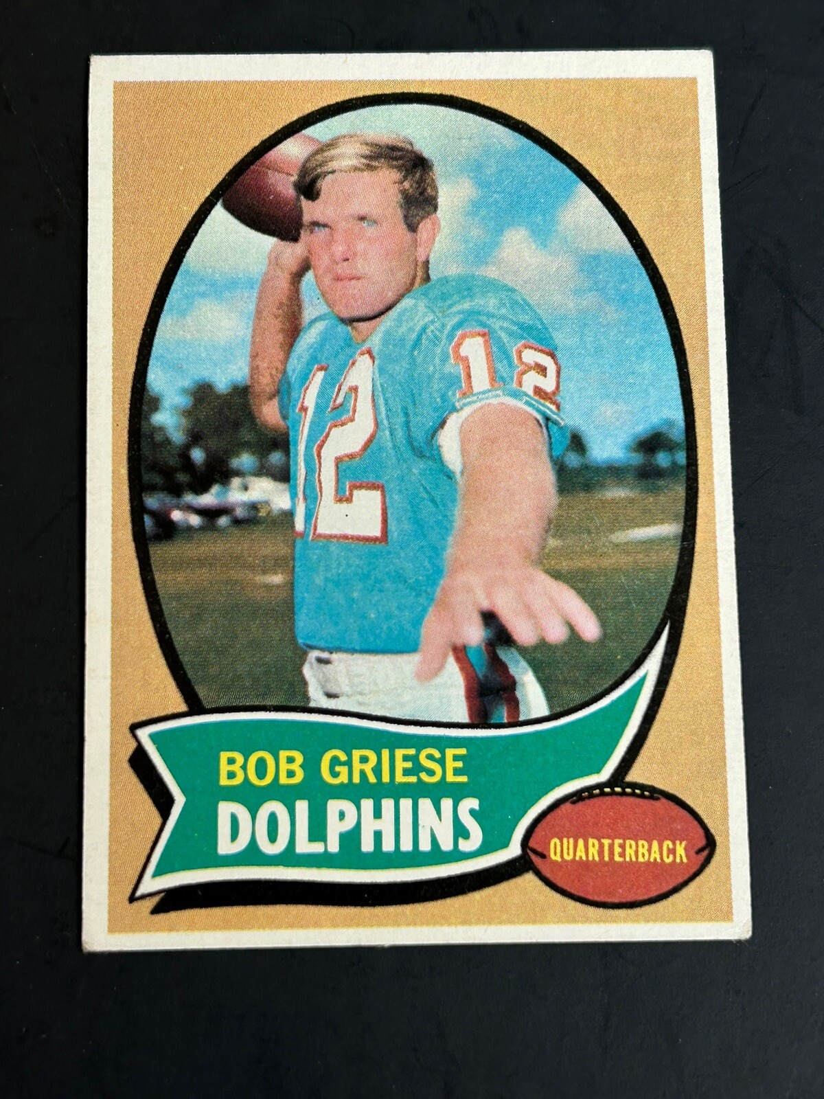 1970 Topps Football #10 Bob Griese HOF Purdue EX/EX+ Miami Dolphins $15 ...
