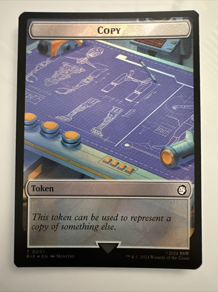 Radiation 0022 Copy 0001 Foil Token Fallout PIP MTG Magic Gathering ...
