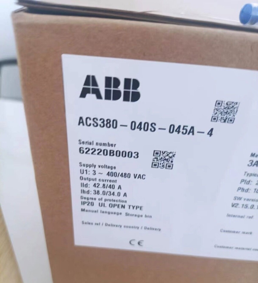 1pc ABB ACS380-040S-045A-4 frequency converter 22 KW One year warranty ...