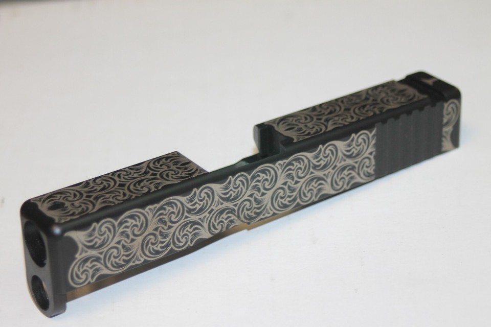 Custom Floral Laser engraved FOR Glock43 43x 48 CUSTOM SLIDE | eBay