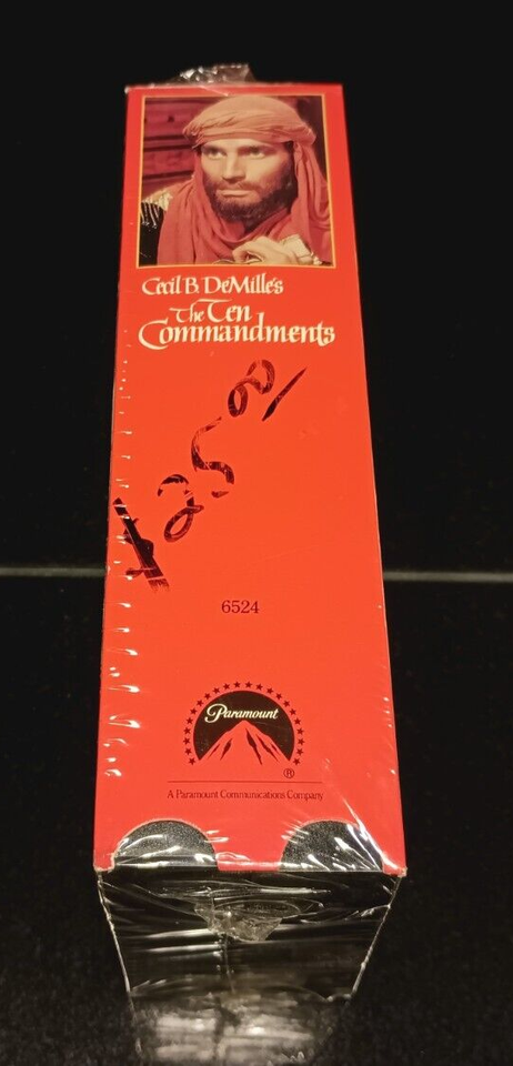 The Ten Commandments / Paramount / VHS / Watermark / Unopened / Sealed ...
